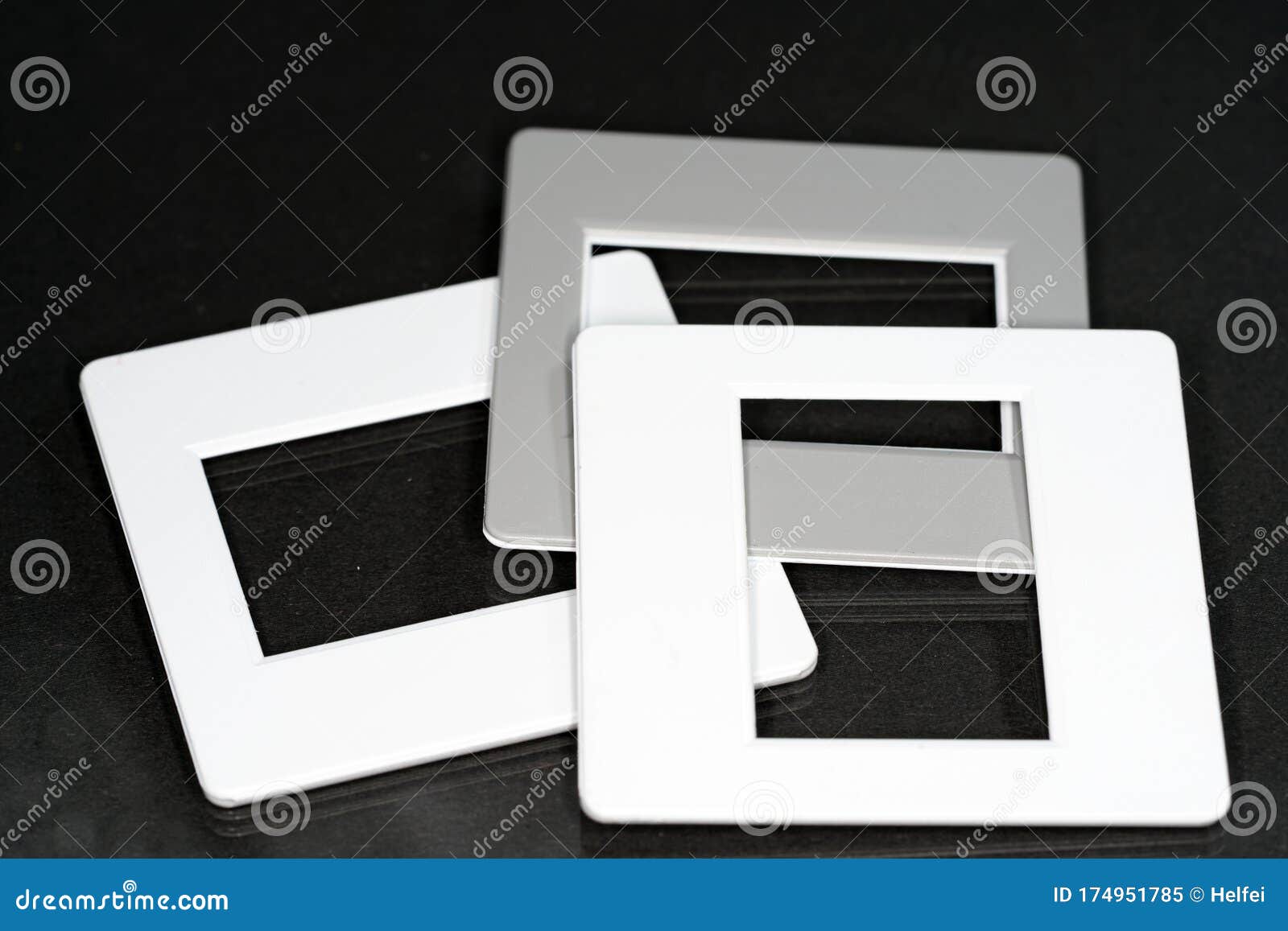 Old Slide Projector with Slide Frame Photographed in the Studio with ...