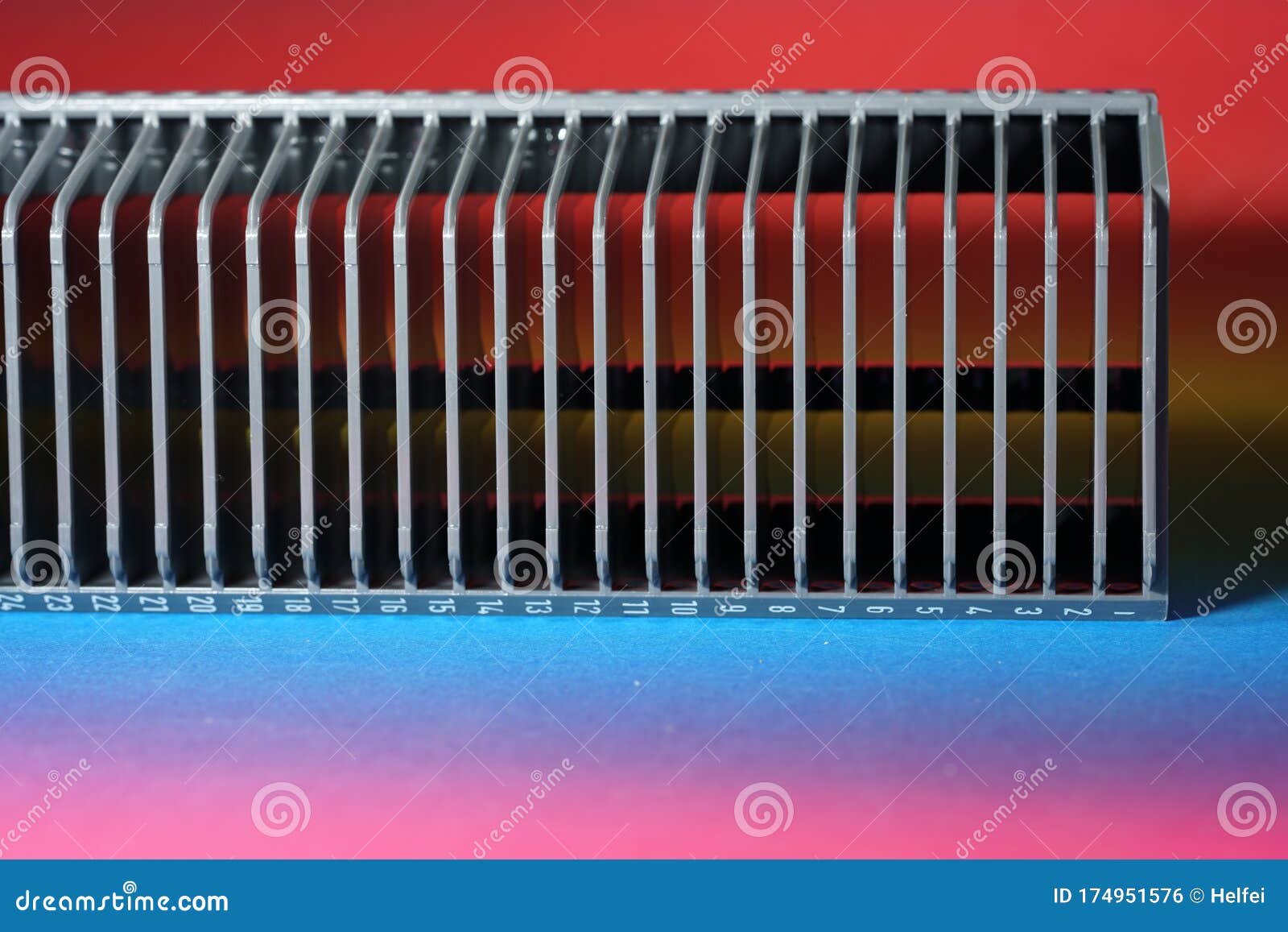 Old Slide Projector with Slide Frame Photographed in the Studio with ...