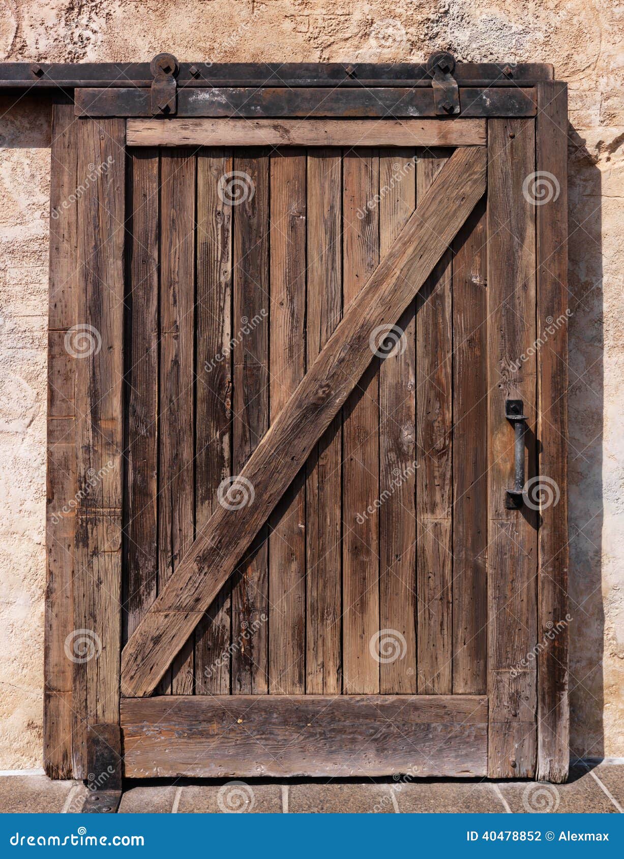 Old Sliding Wooden Door Texture Stock Photo - Image of sliding ...