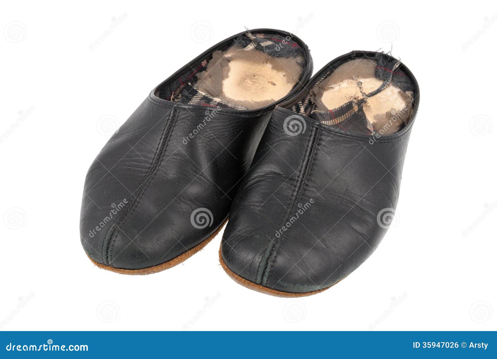 Old slippers stock photo. Image of isolated, clothing - 35947026