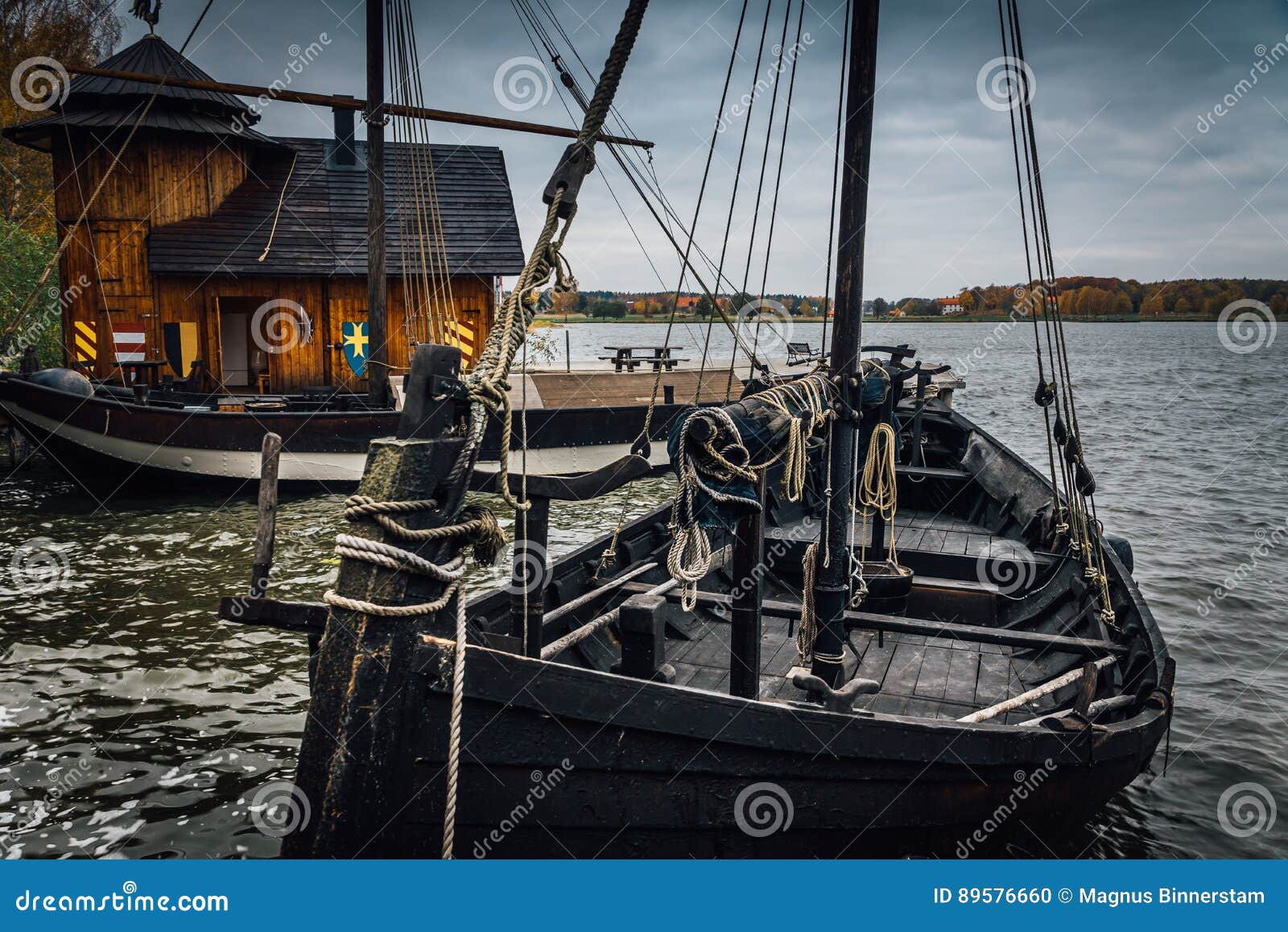 Old Sloop in Mälaren Sweden Stock Photo - Image of macurren, sloup ...