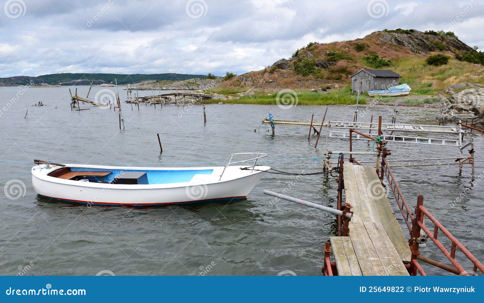 Old small boats harbor stock photo. Image of pier, reflection - 25649822