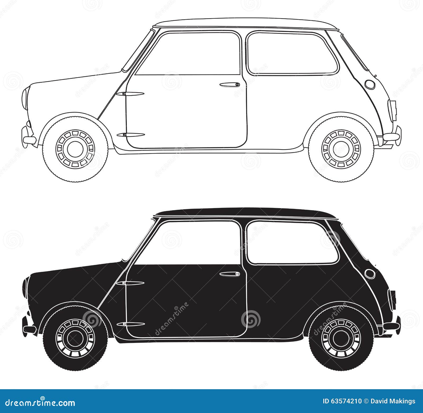 Outlines Of The Mini Bulldozer Stock Image | CartoonDealer.com #80661961