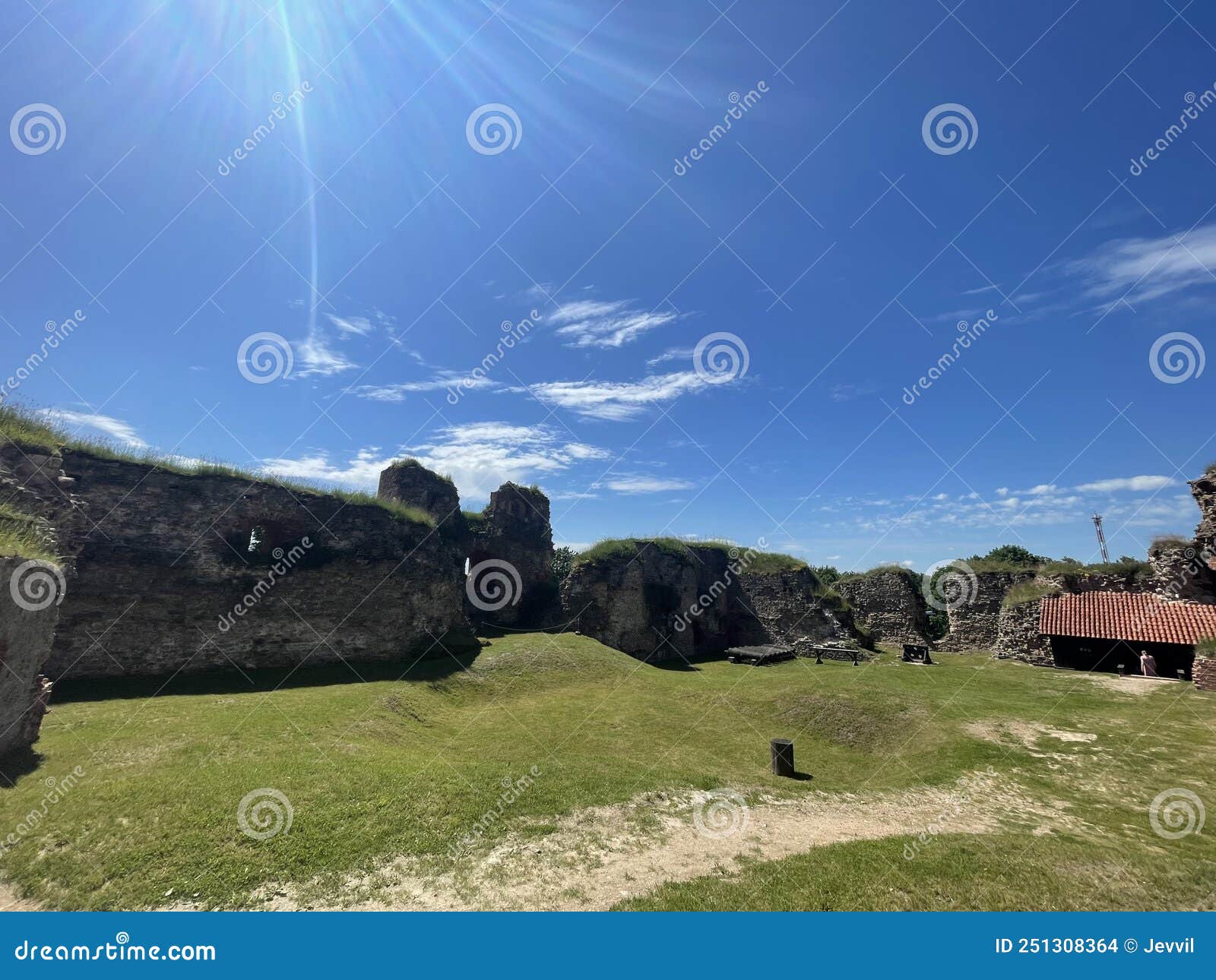 Old castle in the town stock photo. Image of agriculture - 251308364