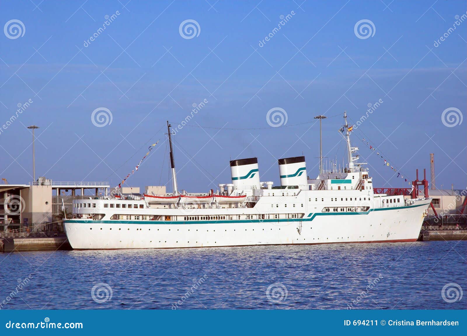 Old and small cruise ship stock image. Image of boat, harbor - 694211