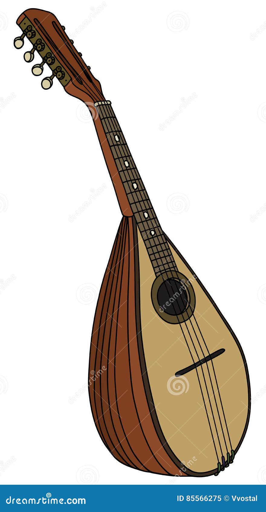 Small Mic Mandolin Piano Violin One Single Line Drawing Percussion ...