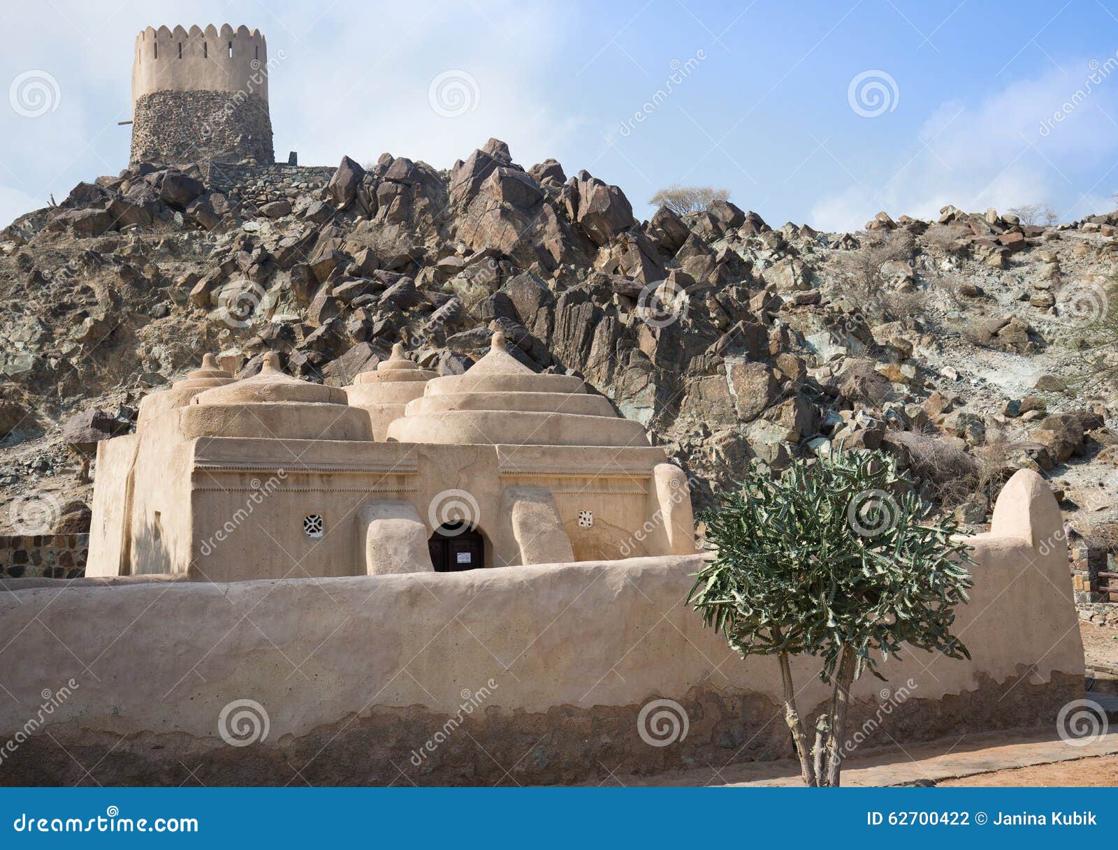 Old Small Mosque in Shariah Emirate Stock Photo - Image of road, exotic ...