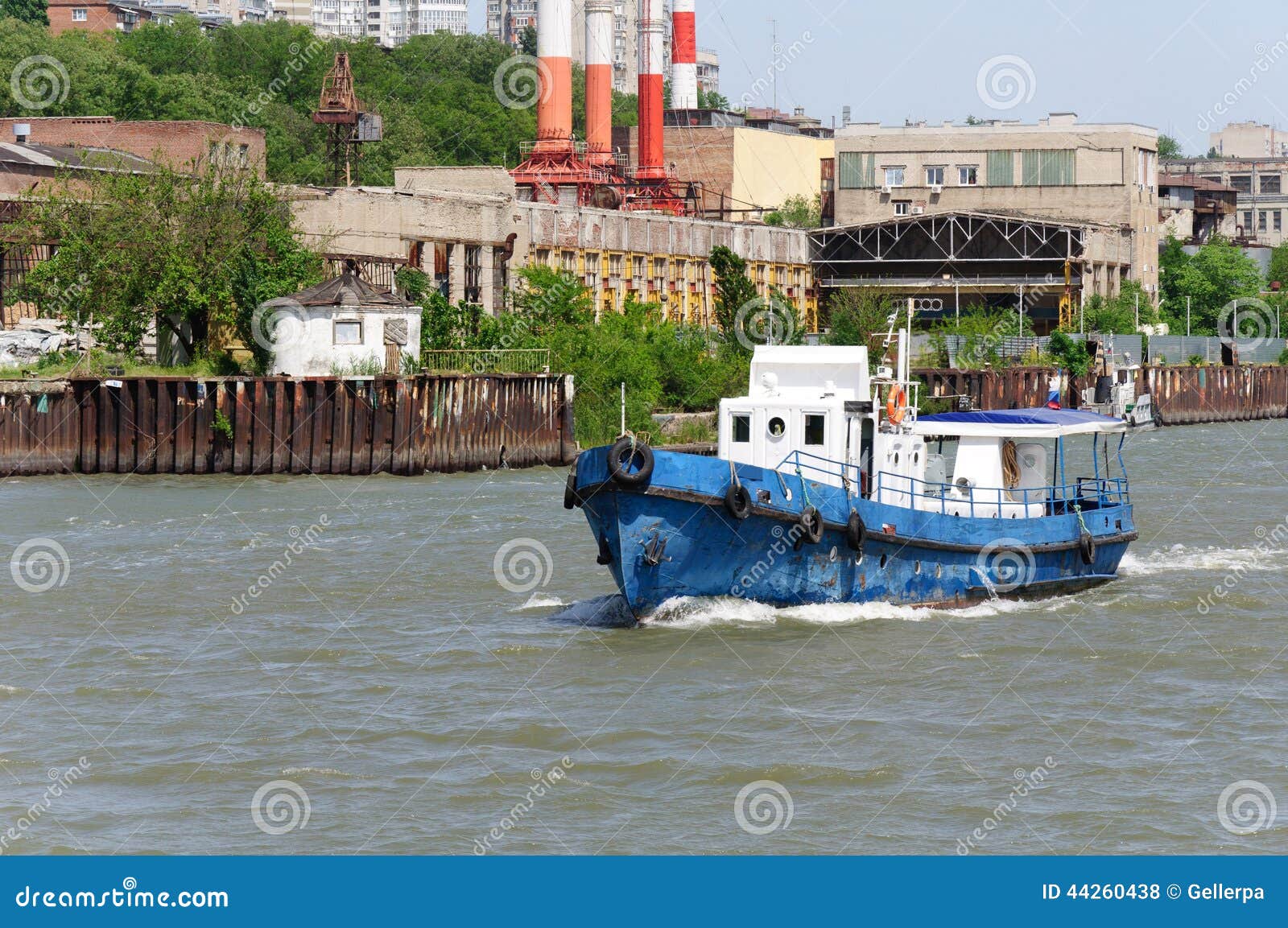 Old small ship stock photo. Image of hawse, blue, shipping - 44260438