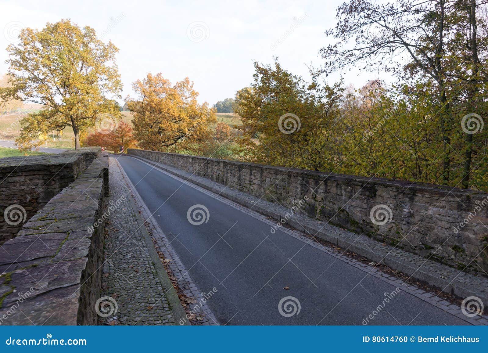Old Small Stone Bridge Over the River Stock Photo - Image of landscape ...