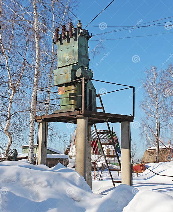 Old small transformer stock photo. Image of industrial - 68051190