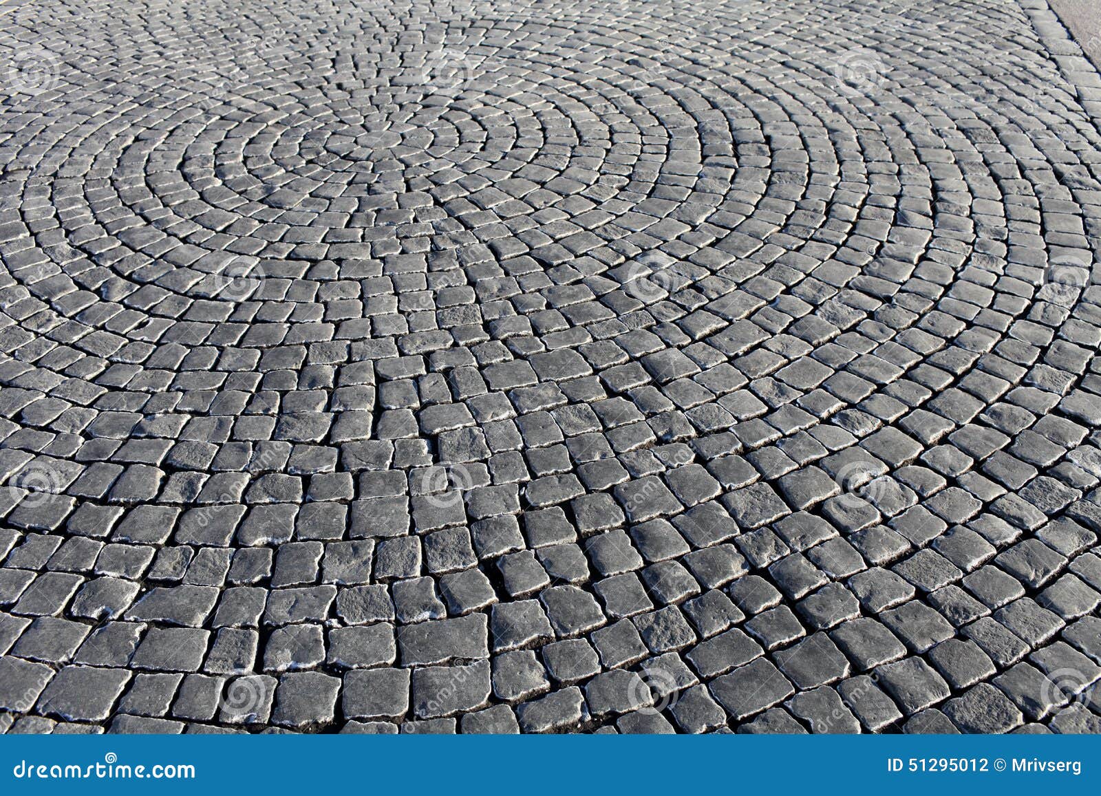 Old smooth cobblestones stock photo. Image of architecture - 51295012