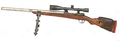 Old Sniper Rifle stock photo. Image of protection, shooting - 25399298