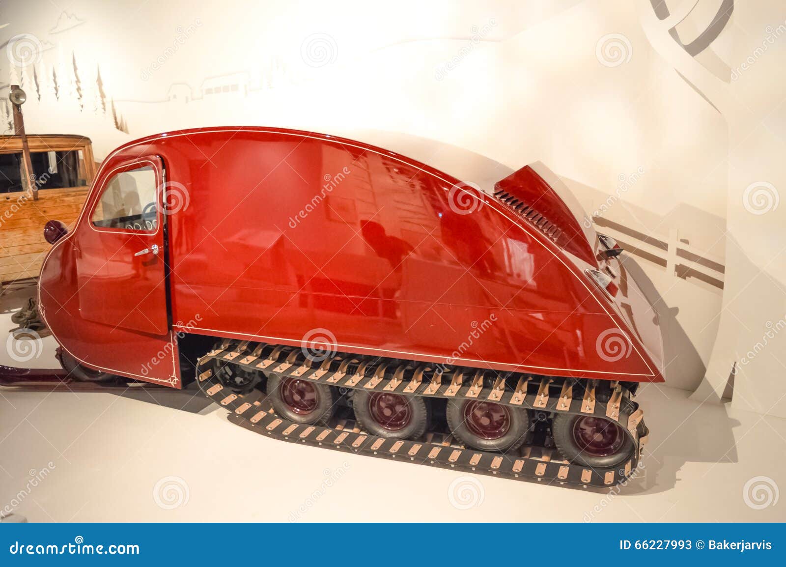 Old snow caterpillar stock image. Image of resort, angle - 66227993