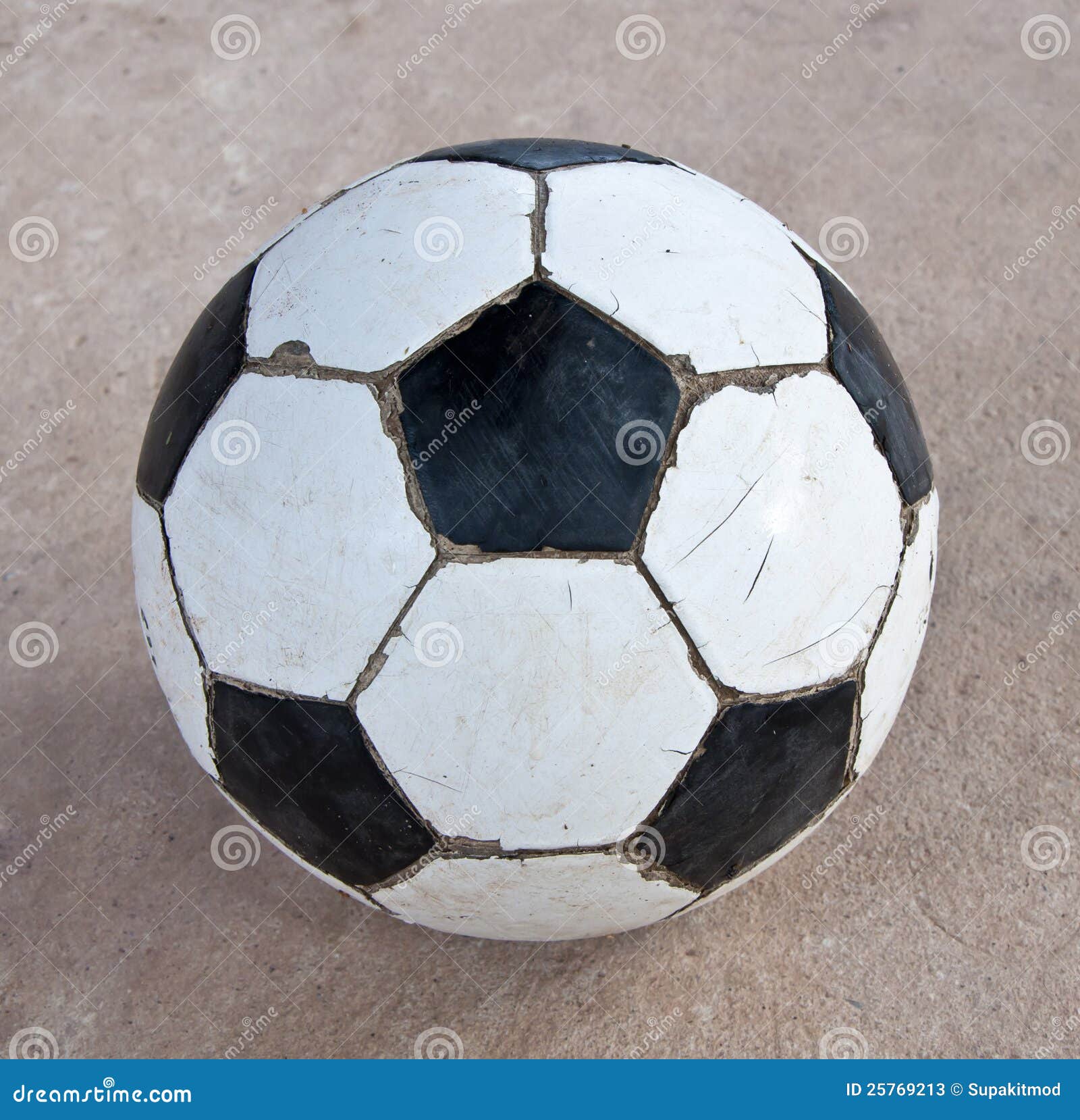 Old soccer ball stock image. Image of football, play - 25769213
