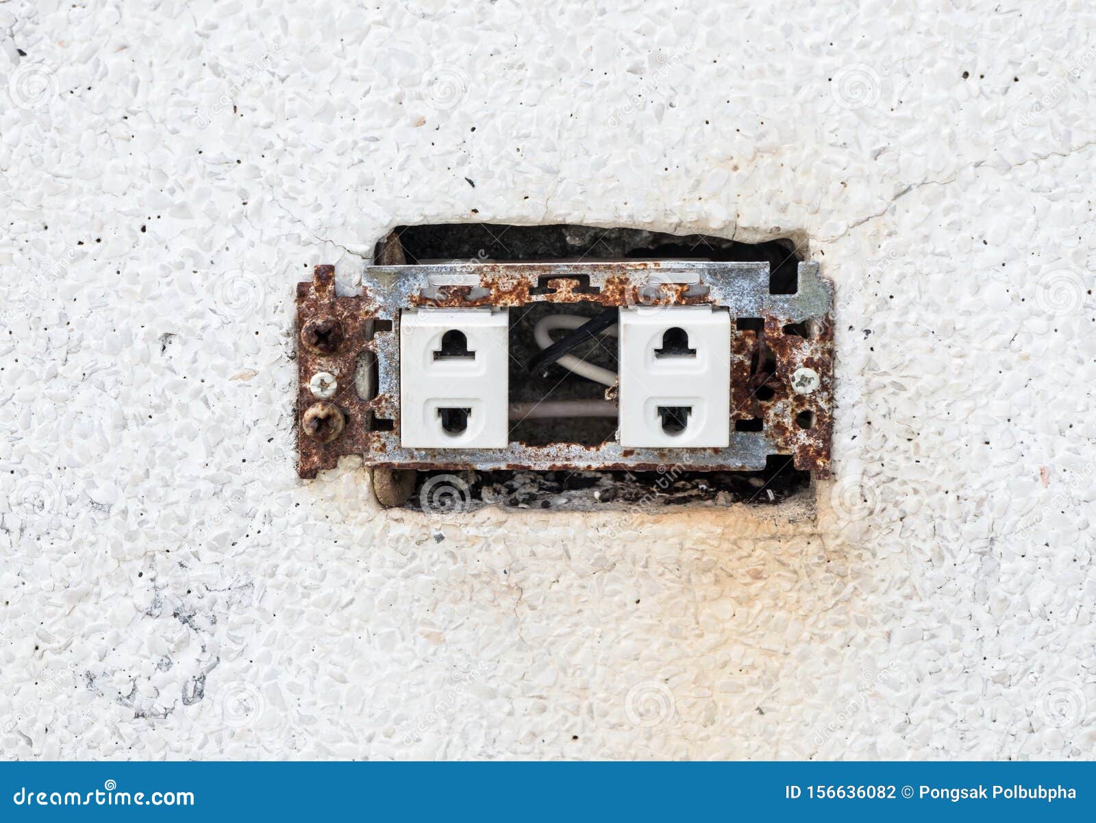 Old Socket without the Covering Stock Photo - Image of integrated ...