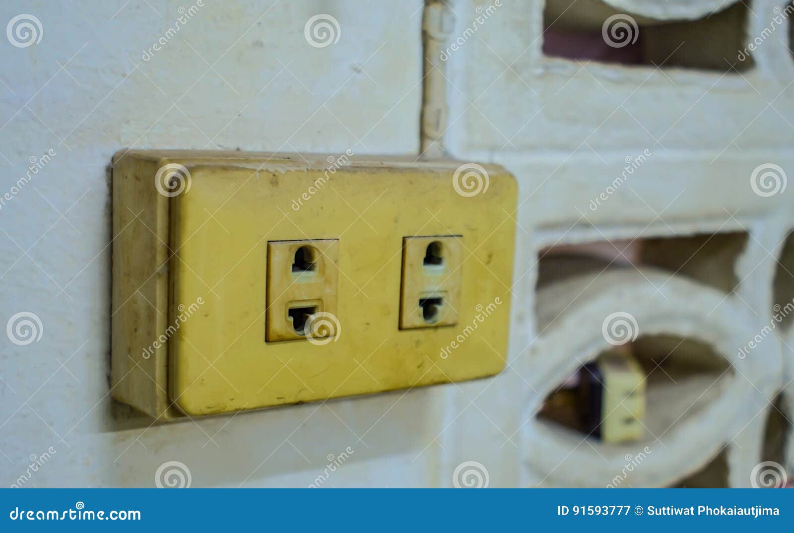 Old socket stock image. Image of energy, plate, generation - 91593777