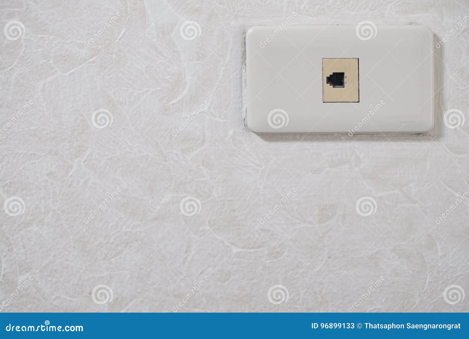 Old Socket for Internet Cable, Telephone Port Wall Socket. Stock Image ...