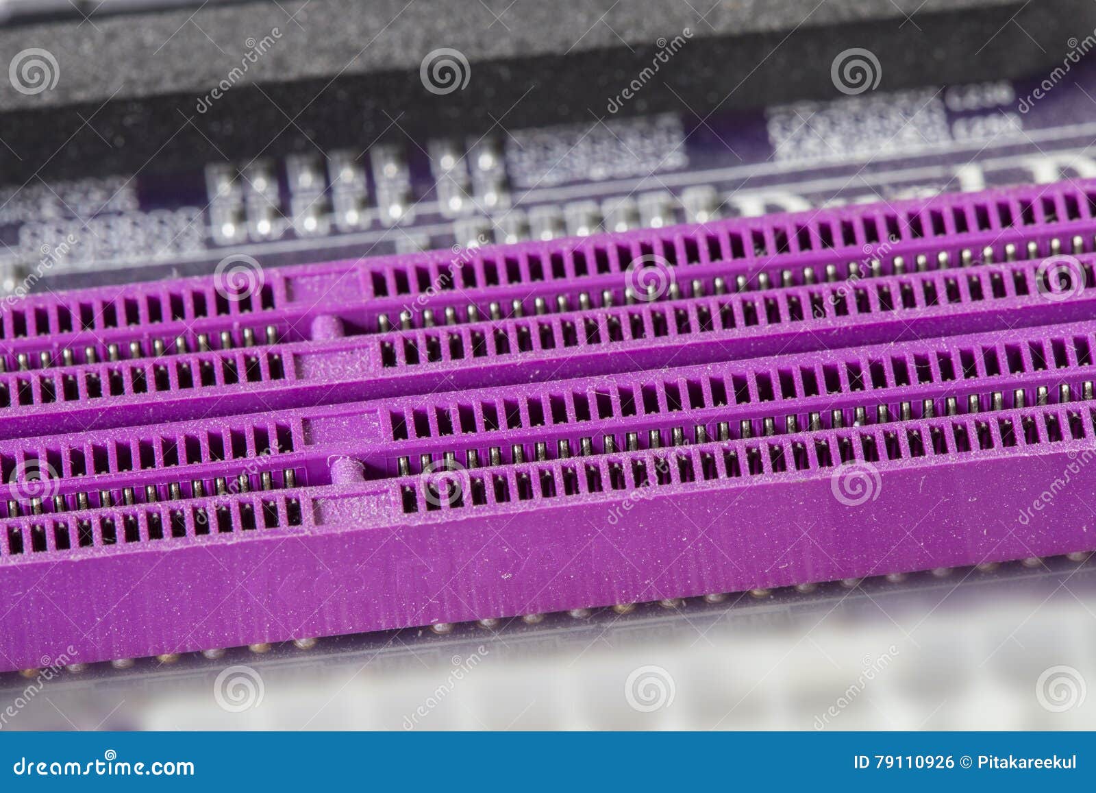 Old Socket Ram for Computer Selective Focus. Stock Photo - Image of ...