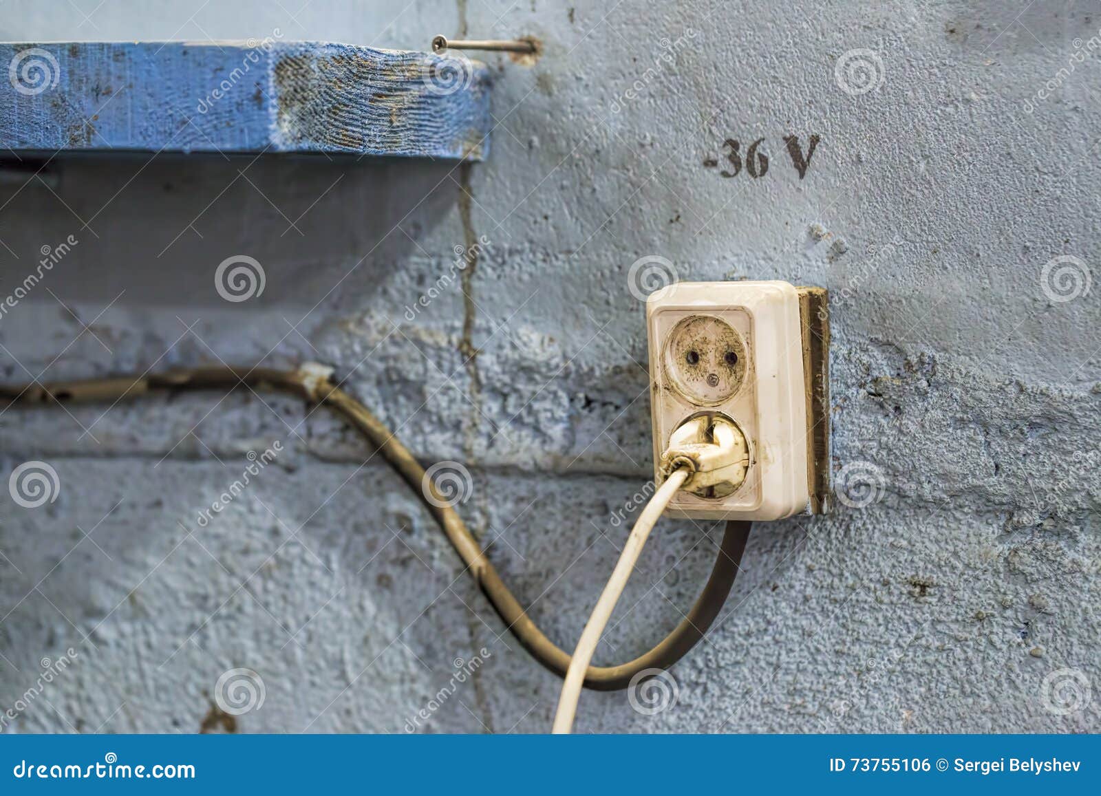 Old socket stock photo. Image of vintage, white, breaker - 73755106