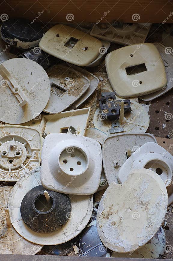 Old sockets and switches stock image. Image of cover - 97208073