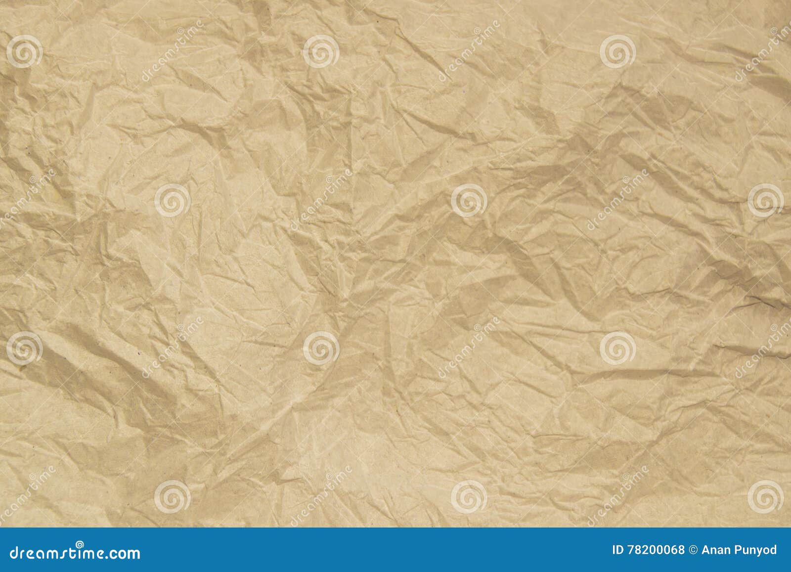 Old Soft Brown Crumpled Paper Abstract Texture Background Stock ...