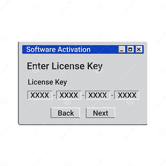 Old Software Activation Message on Screen. Enter License Key Window ...