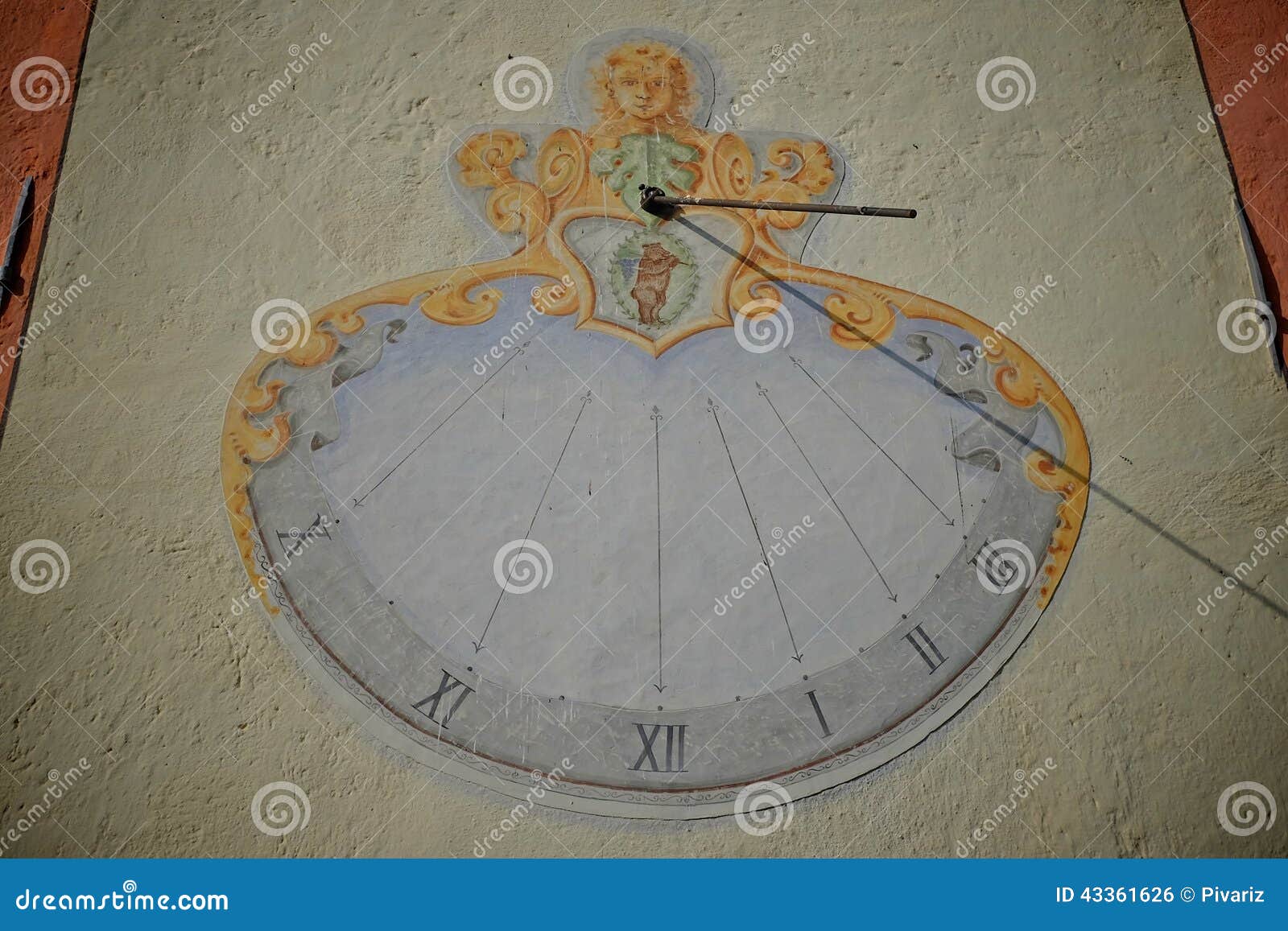 Old solar clock stock photo. Image of horizontal, concept - 43361626