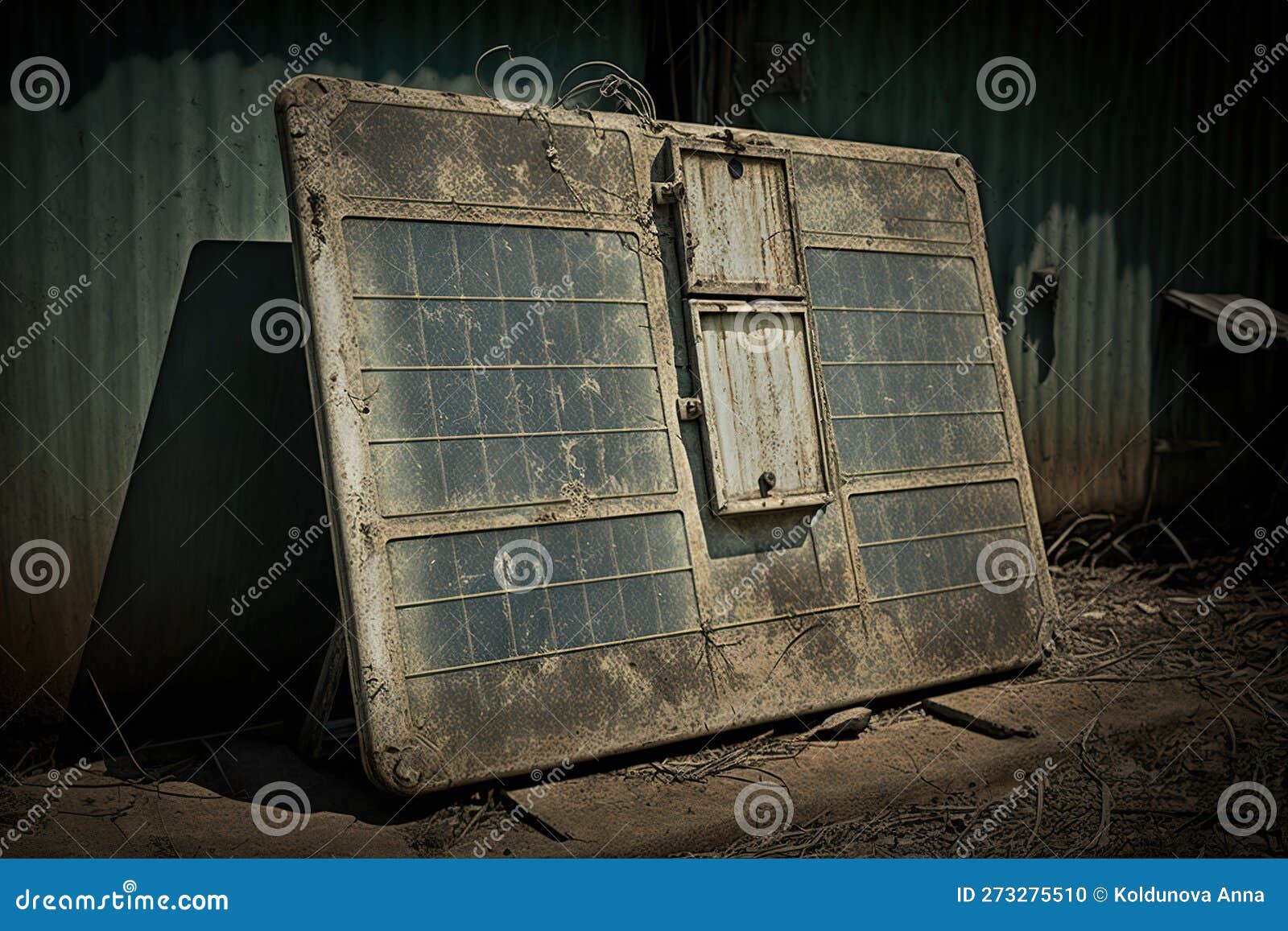 Old Solar Panel for Utilisation, Created with Generative AI Technology ...