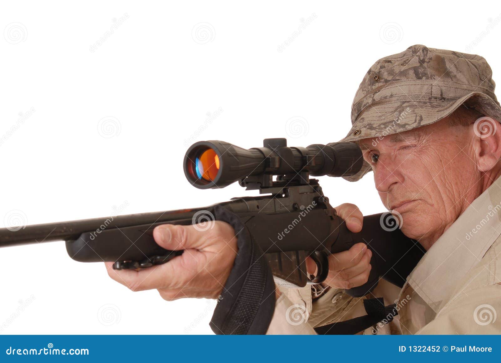 Old Soldier 1 stock photo. Image of scope, rifle, desert - 1322452