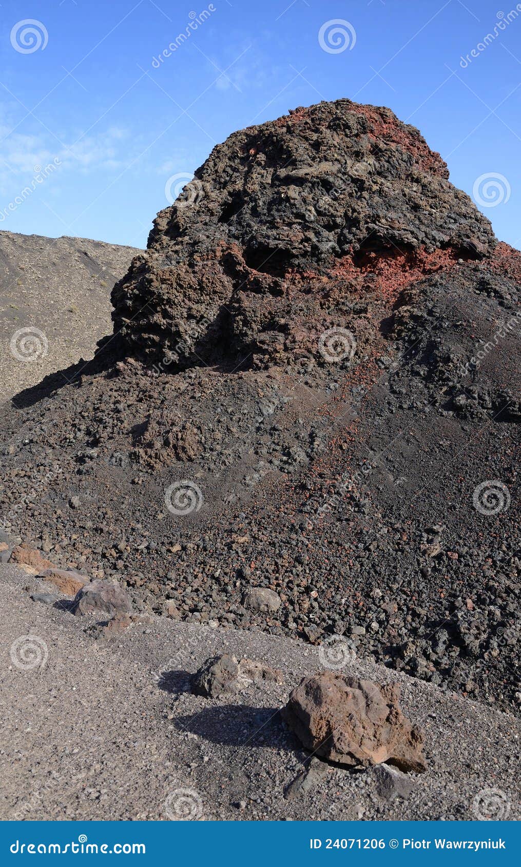 Old solidified lava stock photo. Image of lanzarote, national - 24071206