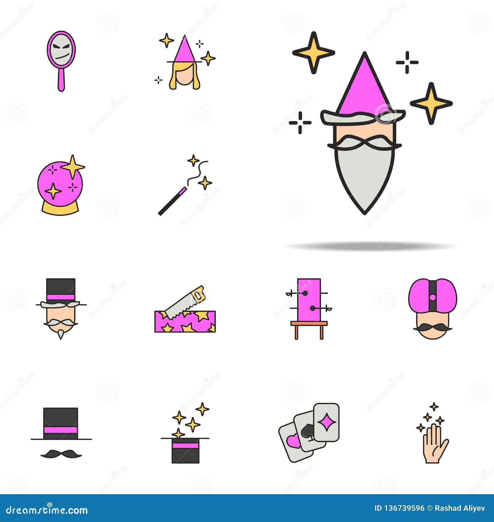 Old Sorcerer Icon. Magic Icons Universal Set for Web and Mobile Stock ...