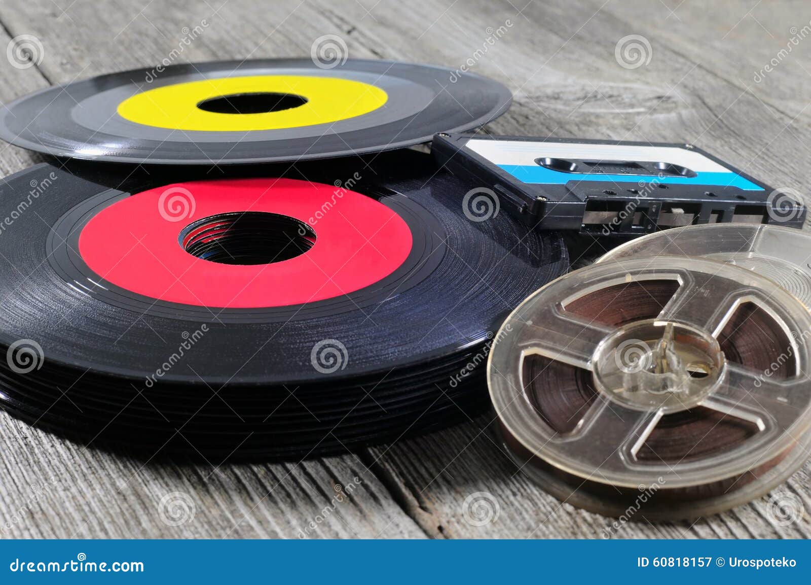 Old sound storage medium stock image. Image of playlist - 60818157