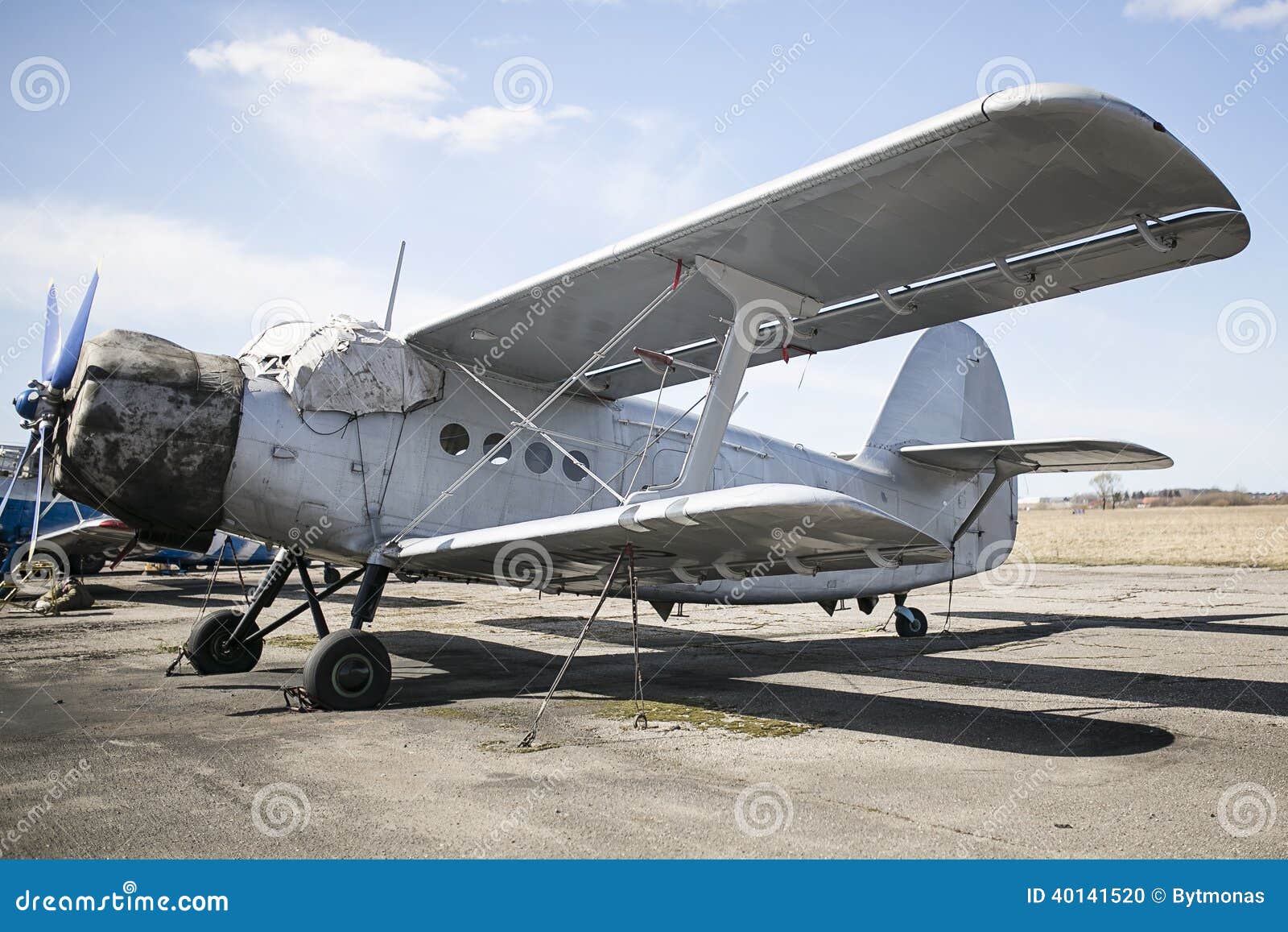 Old Soviet airplane stock photo. Image of airfield, russian - 40141520