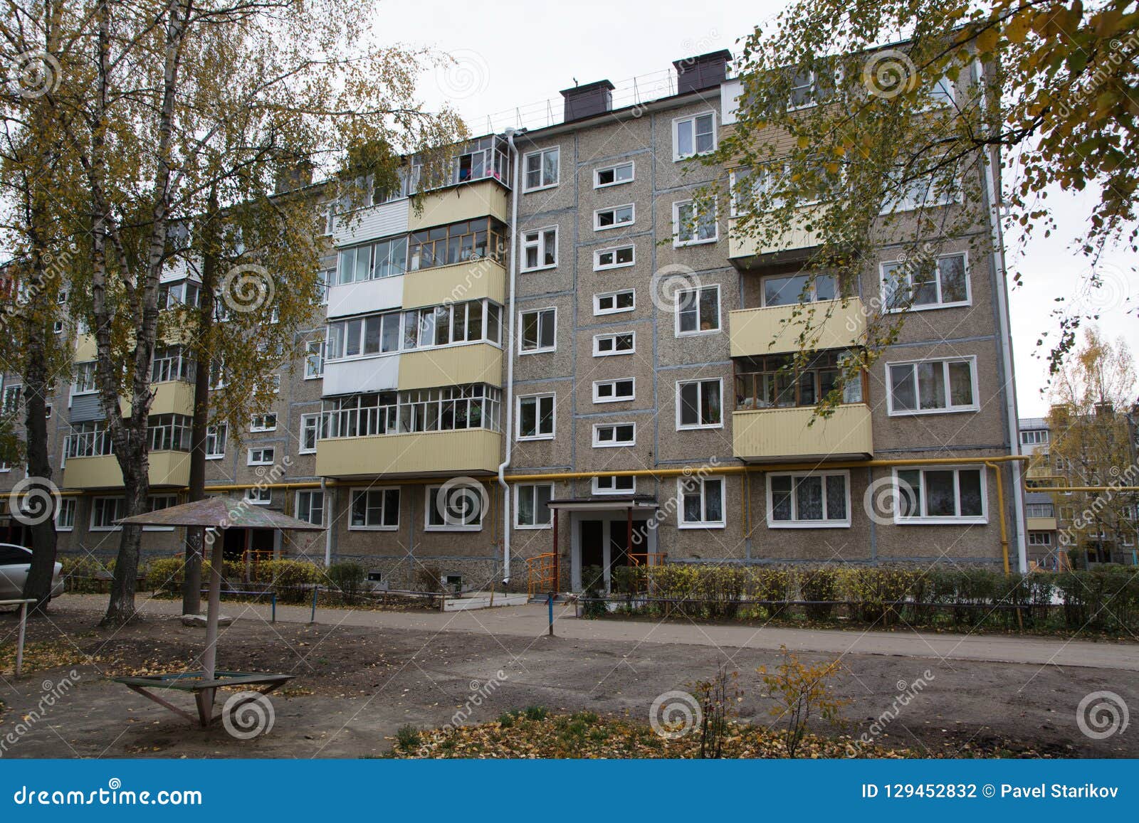 Soviet Architecture, Old Building, Windows Stock Photography ...