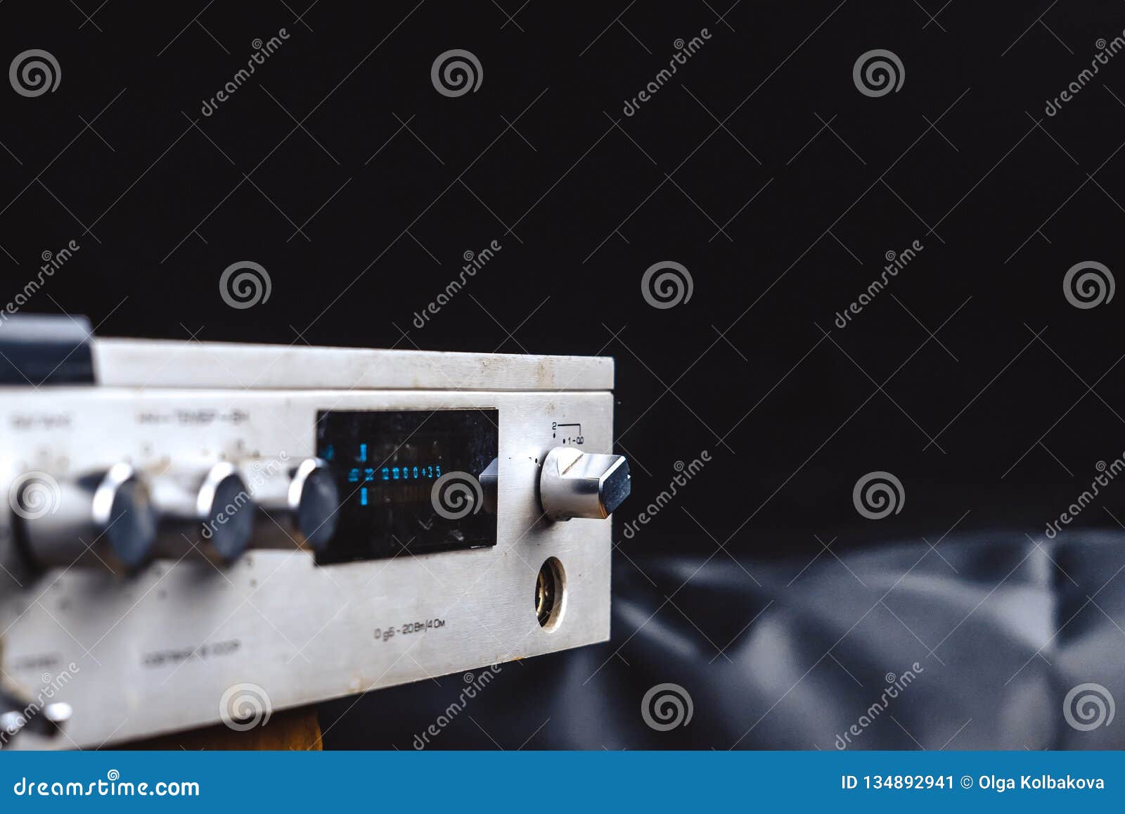 The old amplifier stock image. Image of amplifier, detail - 134892941