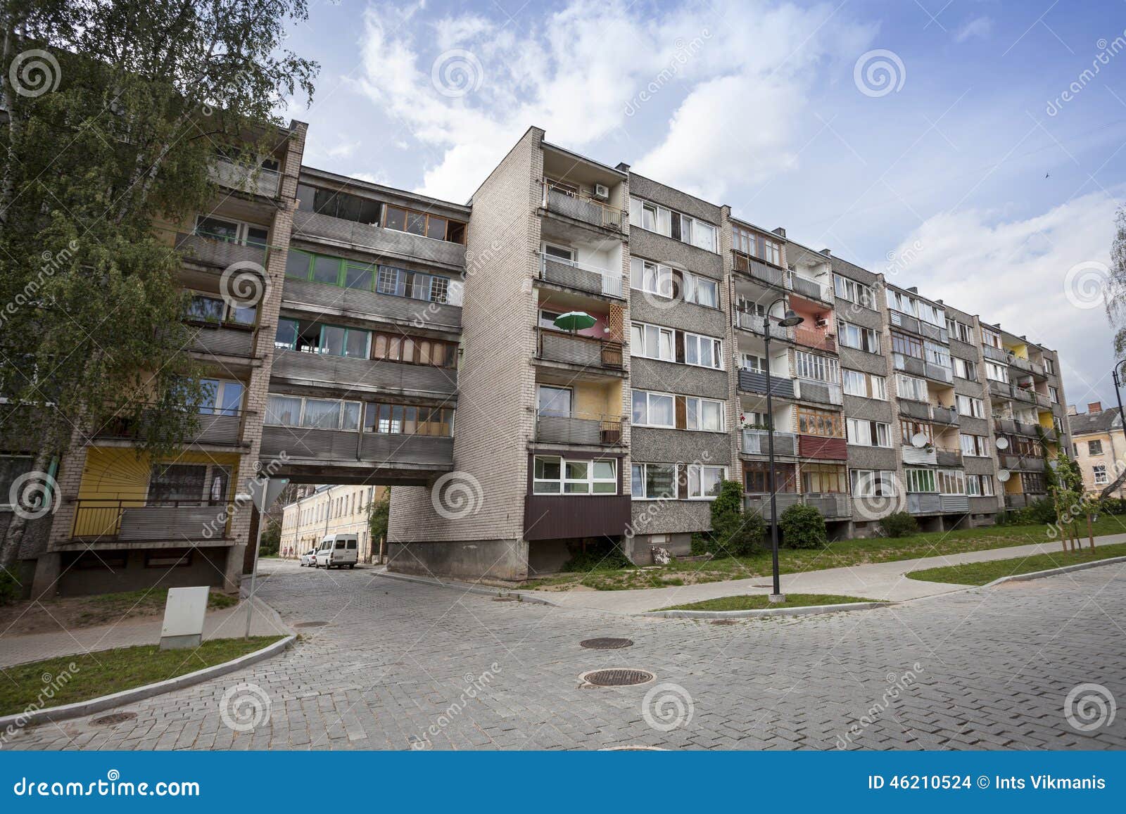 Old Soviet Block Apartments Stock Photo - Image of apartments, home ...
