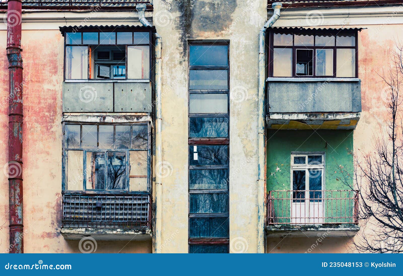 Old Soviet Building in Republic of Belarus Stock Image - Image of ...
