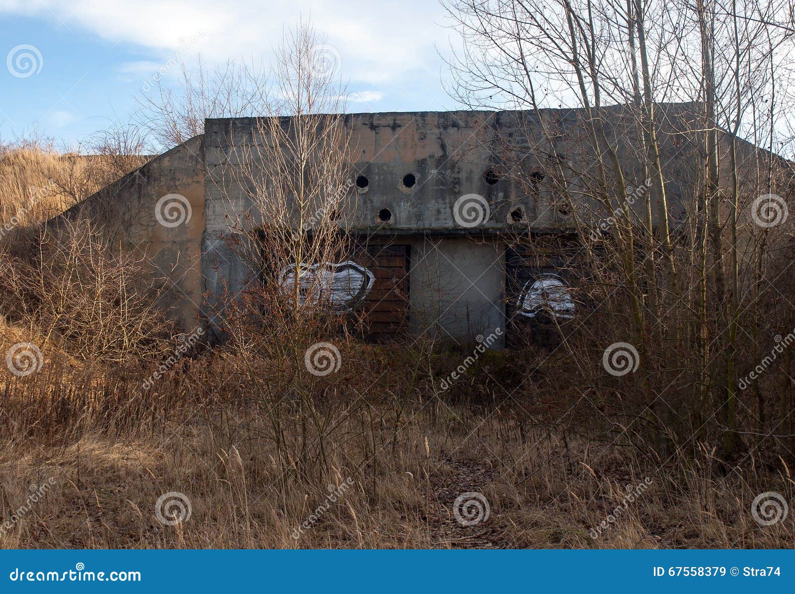 Old Soviet bunker stock image. Image of gefacurren, demolish - 67558379
