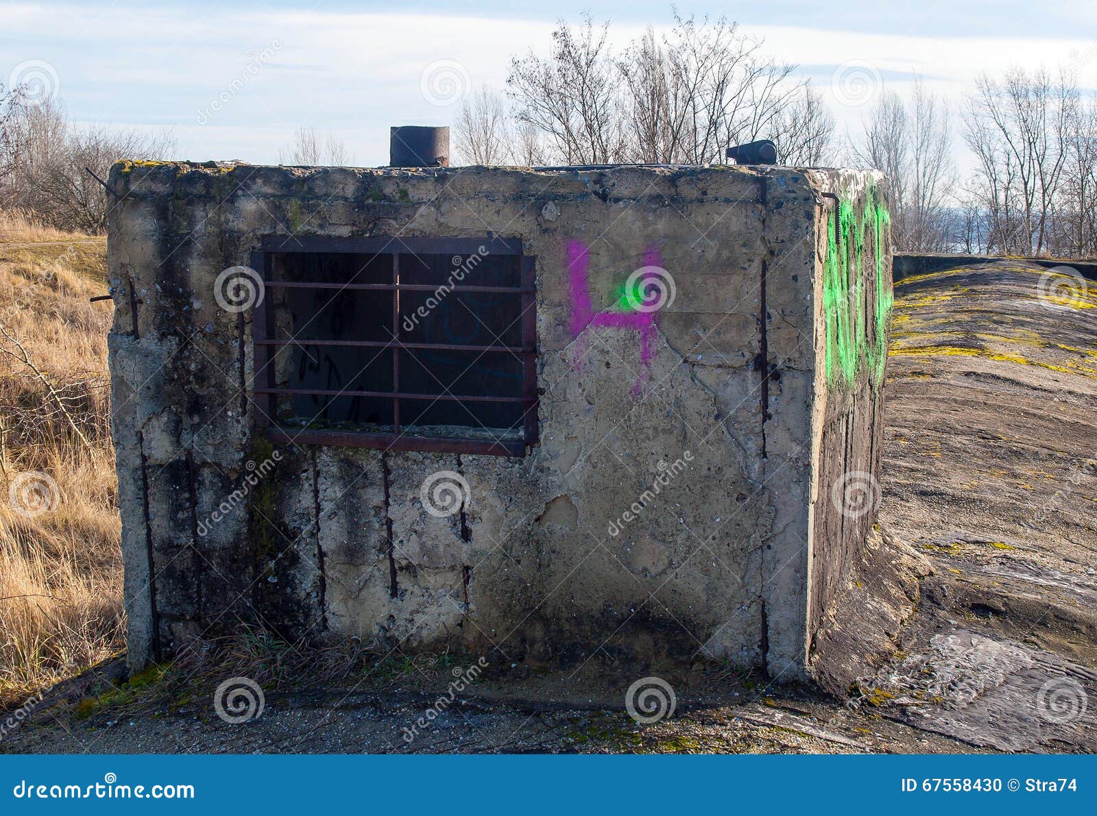Old Soviet bunker stock photo. Image of destruction, open - 67558430