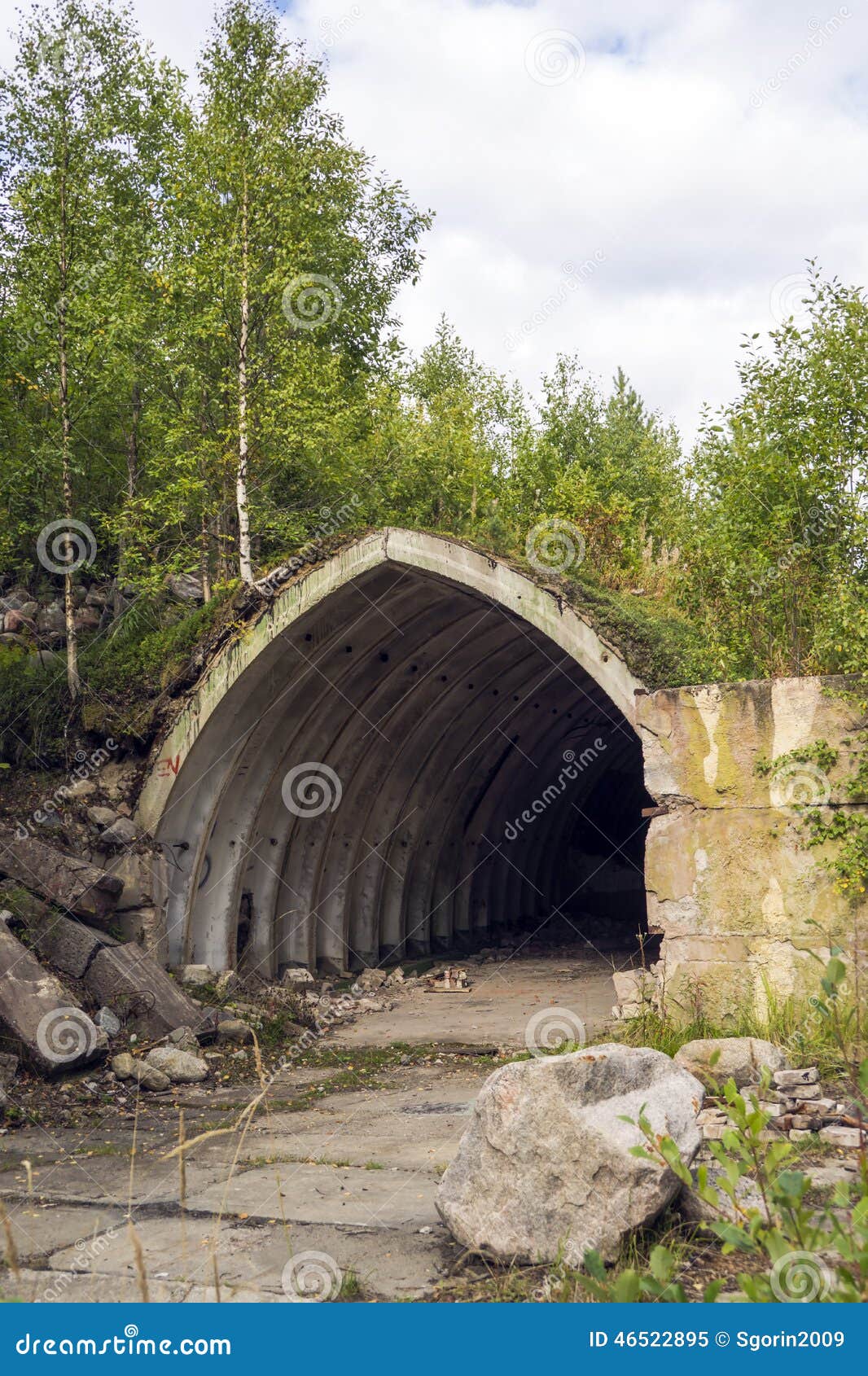 Old Soviet Bunker in Forest Abandoned Stock Image - Image of wild ...