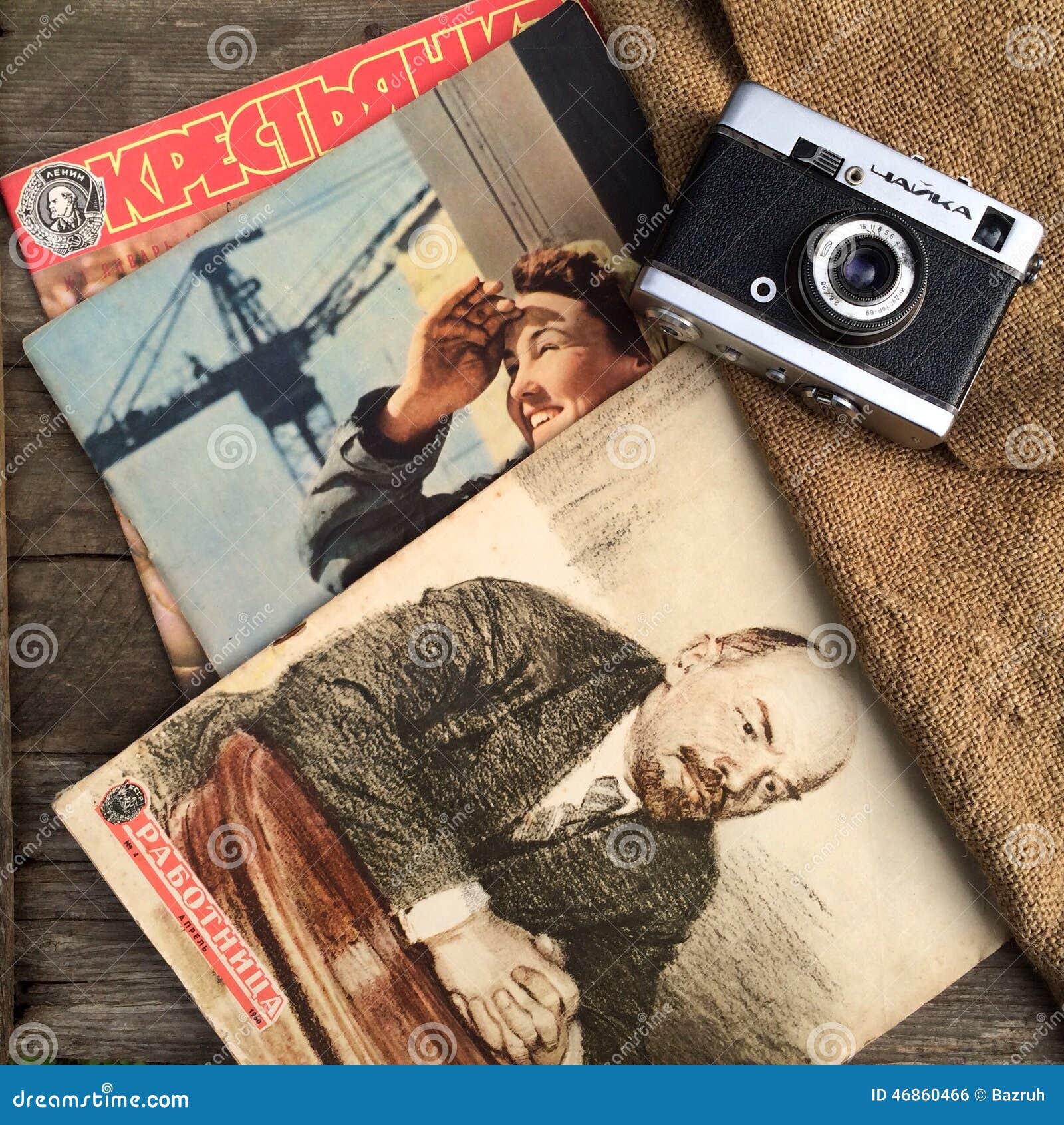 Old Soviet Camera & Journals Editorial Photo - Image of ideology ...