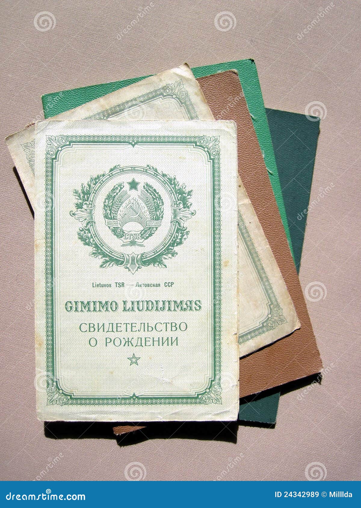 Old soviet documents stock image. Image of closeup, country - 24342989