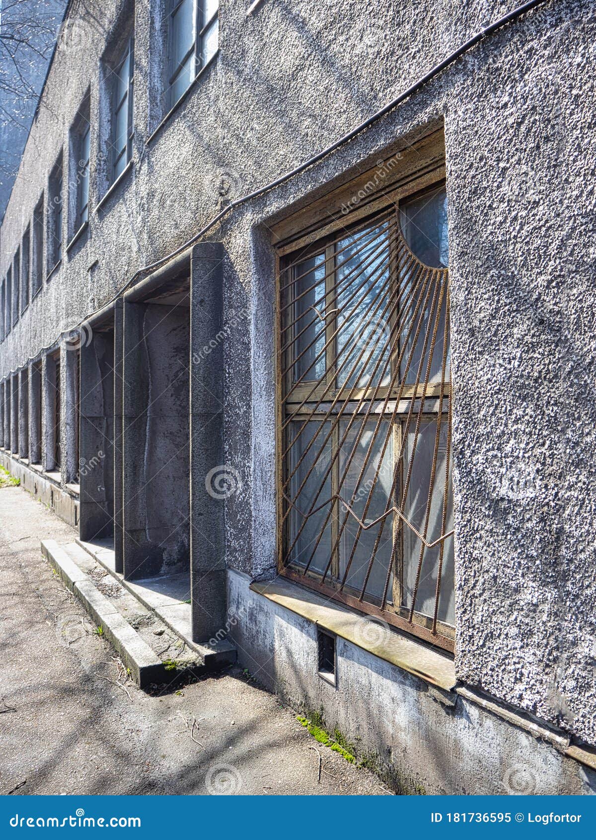 Old Soviet Facade with Some Vintage Windows Stock Image - Image of ...