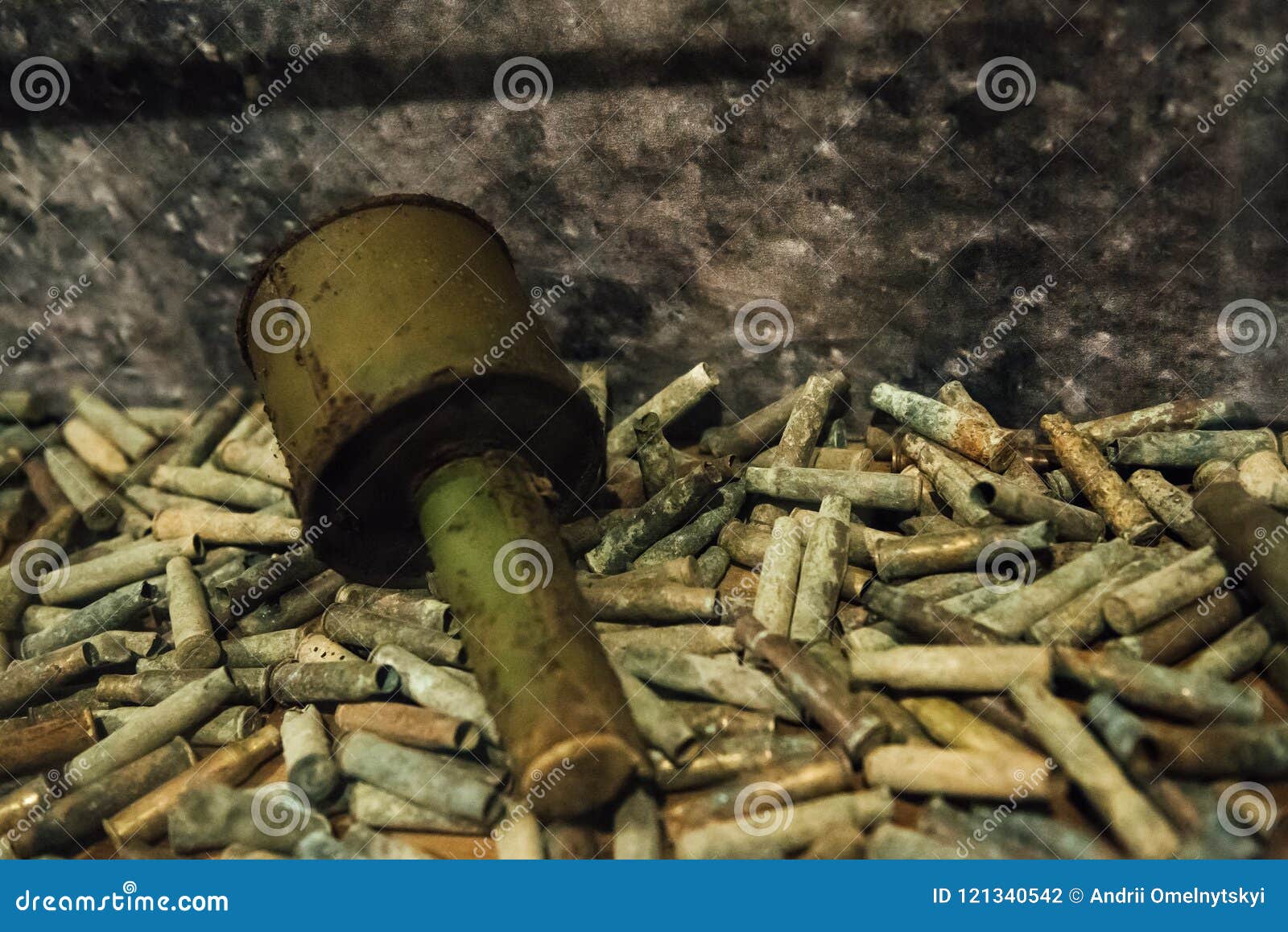 Old Soviet Hand Grenade on Artillery Shells Stock Photo - Image of ...