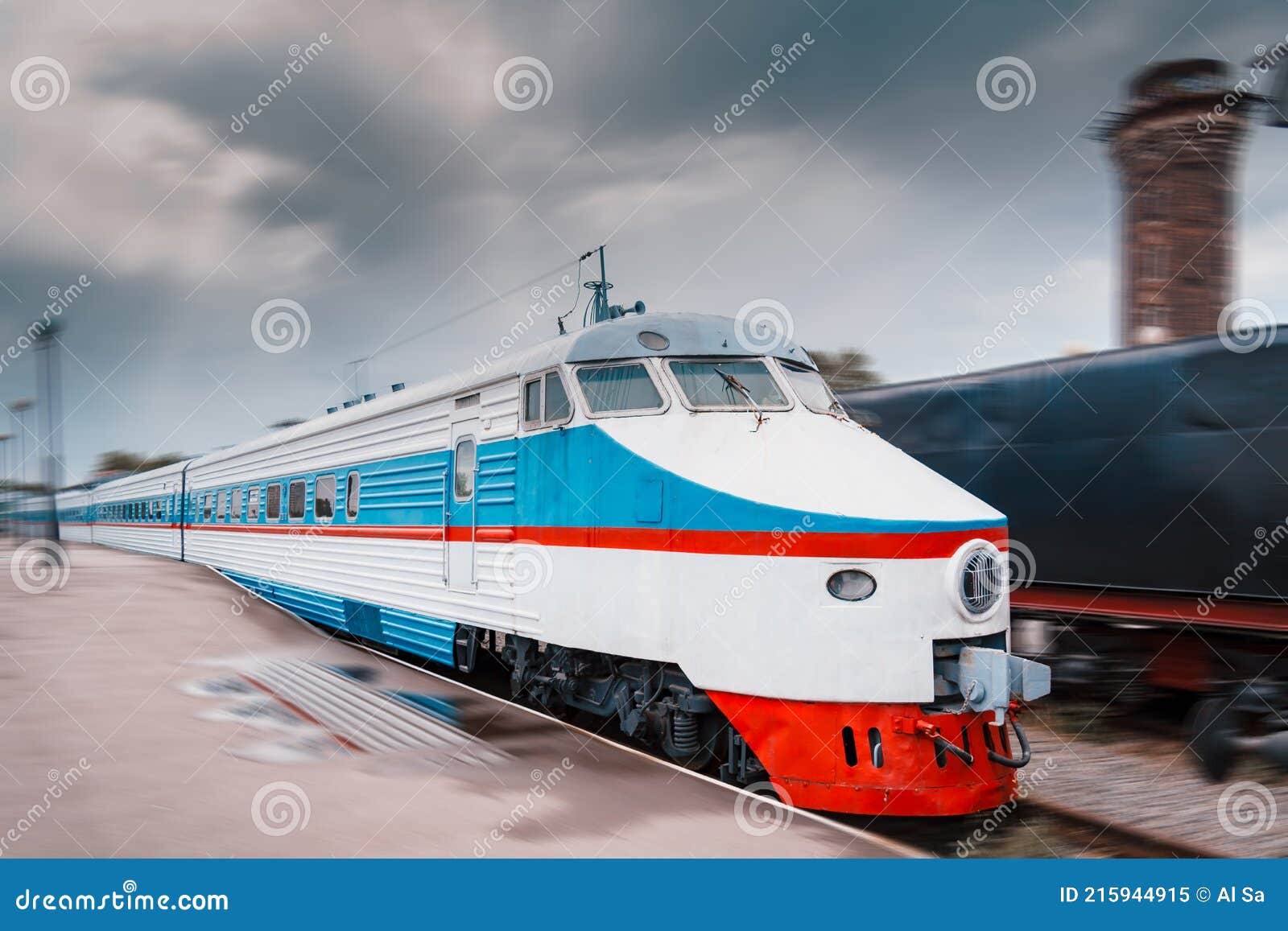 Old Soviet High-speed Train. the First High-speed Train Connecting ...