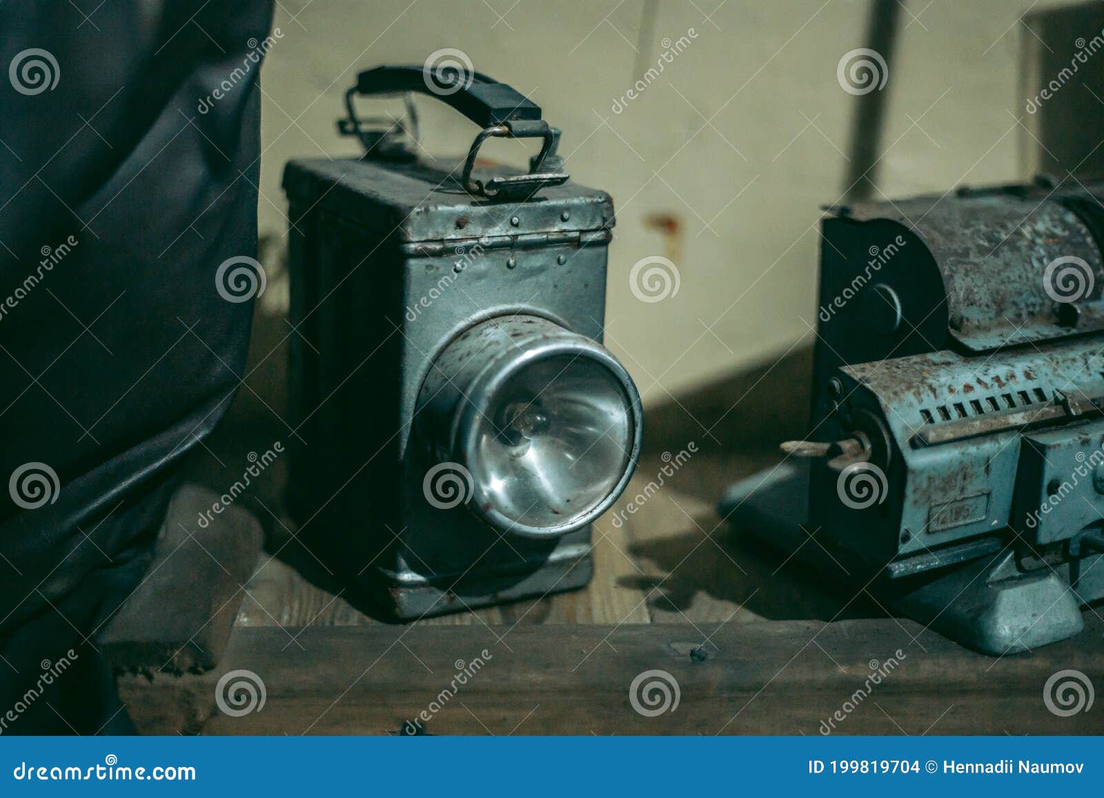 Old Soviet Lantern during the Second World War Stock Photo - Image of ...