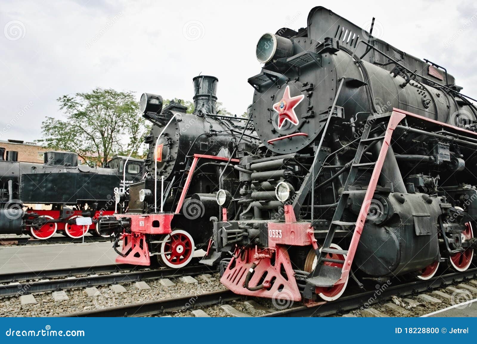 Old soviet locomotives stock photo. Image of classic - 18228800