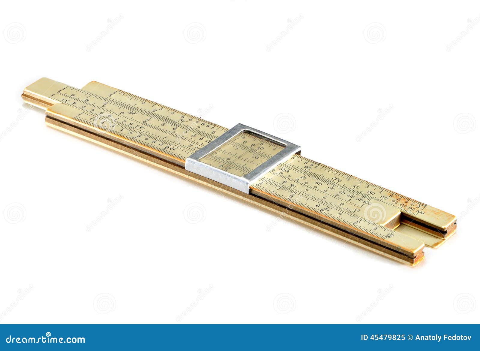 Old Soviet-made Pocket Slide Rule Mechanical Calculator. Stock Image ...