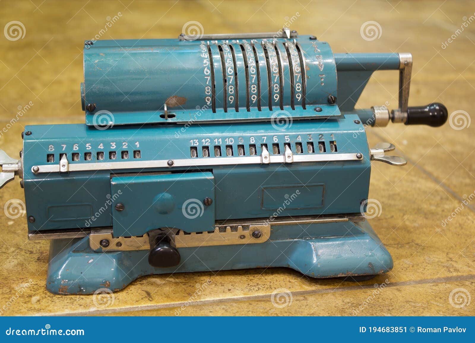Mechanical Adding Machine Stock Image | CartoonDealer.com #42180313