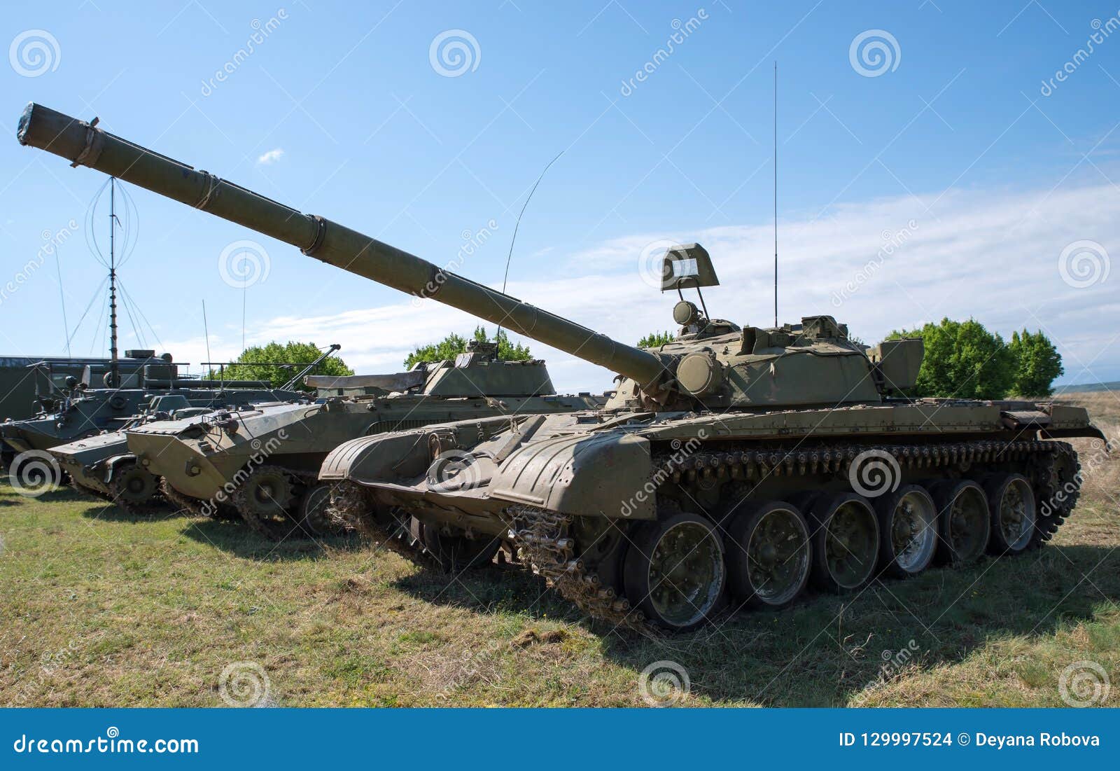 Old Soviet Military Equipment Stock Photo - Image of battle, tank ...